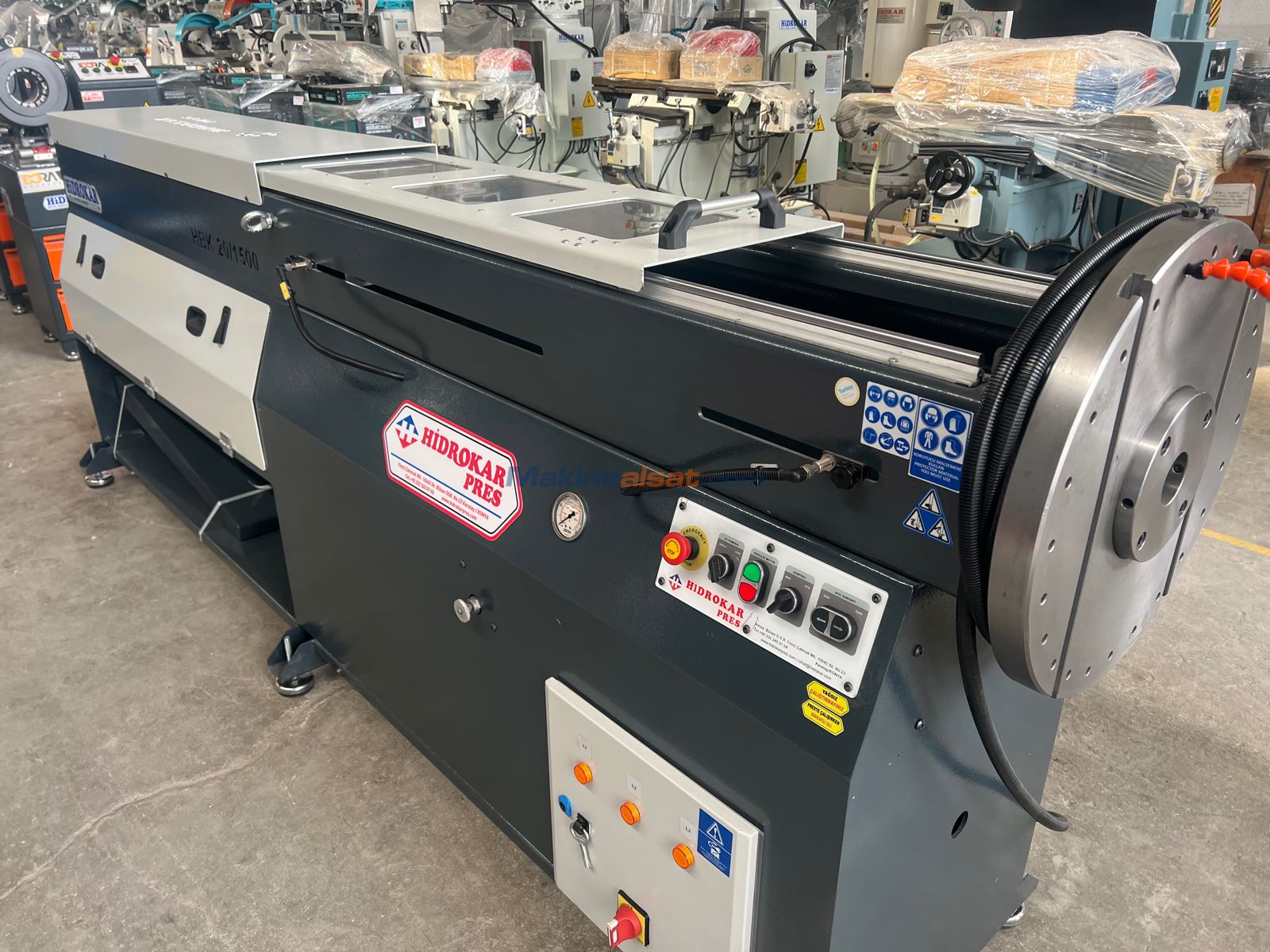 HİDROKAR PRES HİDROLİK YATAY BROŞ ÇEKME PRESİ KAMA AÇMA Used Broaching ...