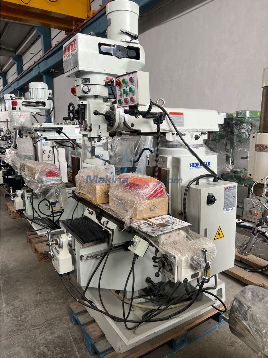 TAİWAN JETCO JBE-4 SIFIR KALIPÇI FREZE Used Universal Milling Machines ...