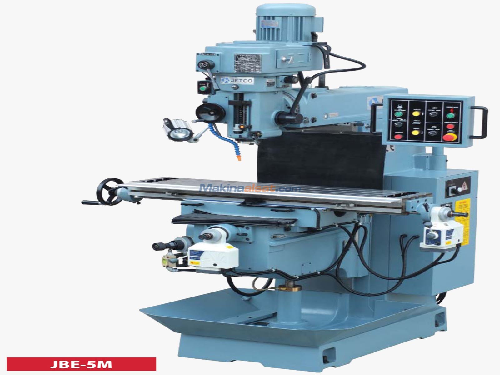 JETCO JBE-5M TAYVAN KALIPÇI FREZE Used Universal Milling Machines ...