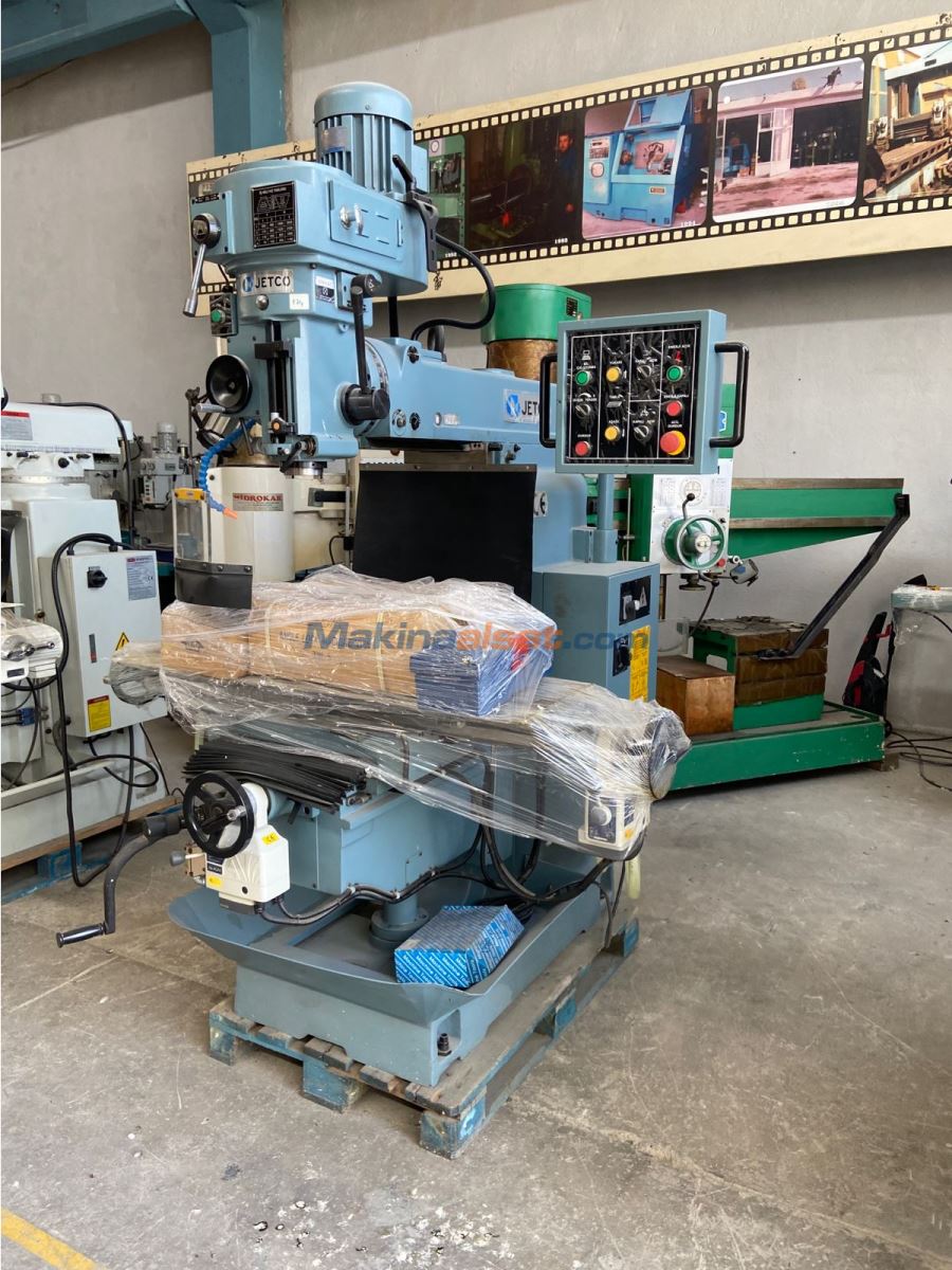 JETCO JBE-5M TAYVAN KALIPÇI FREZE Used Universal Milling Machines ...