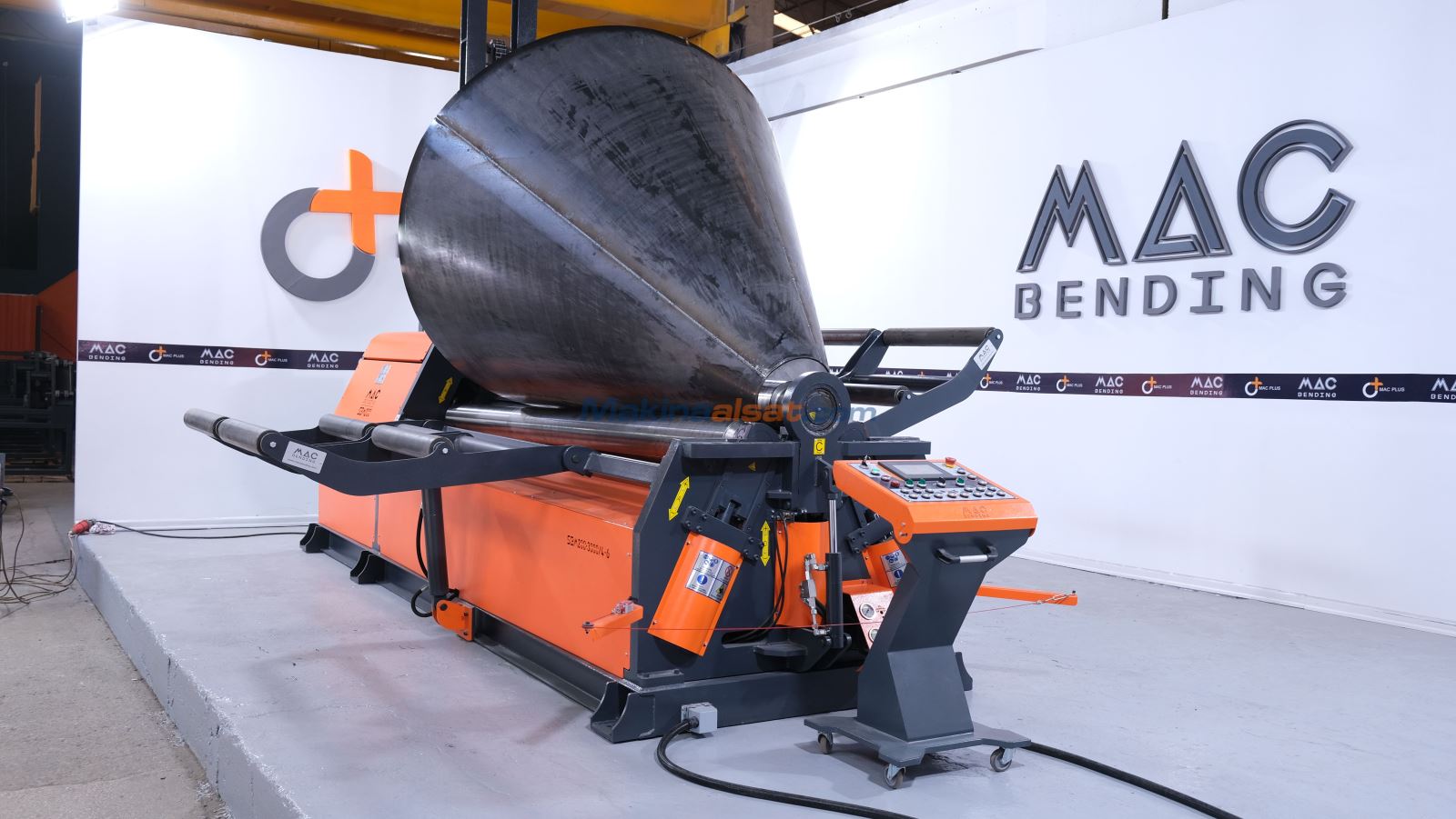 MAC BENDİNG SBM 275 - 2100 / 16 - 20 NC HİDROLİK SİLİNDİR BÜKME Used Hydraulic Plate Bending ...