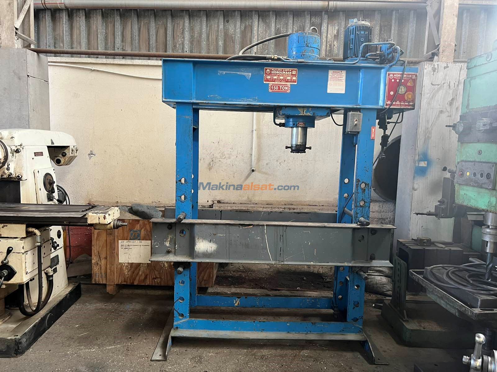 Satılık ikinci el 150 Ton 160 Ton Pres Hidrolik Atölye Presi makinesi