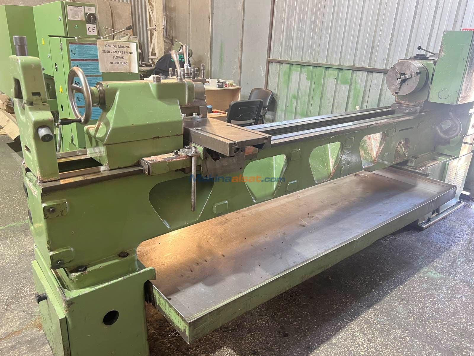 SN 50 Tezsan 2 Metre 1990 Model Torna Used Centre Lathe machine for sale
