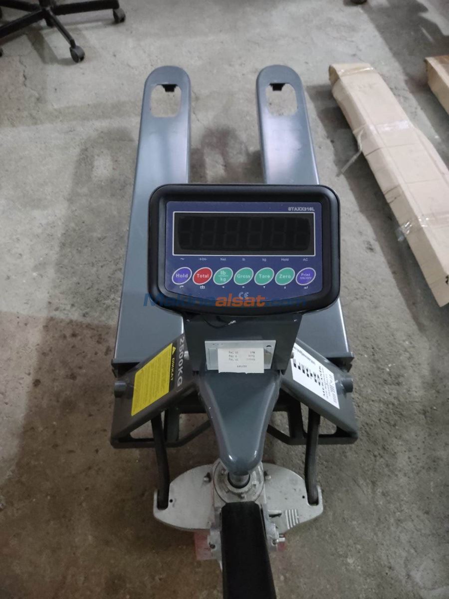 TARTILI YAZICILI PRİNTERLİ 2500 Kg TRANSPALET Used Carriers machine for ...