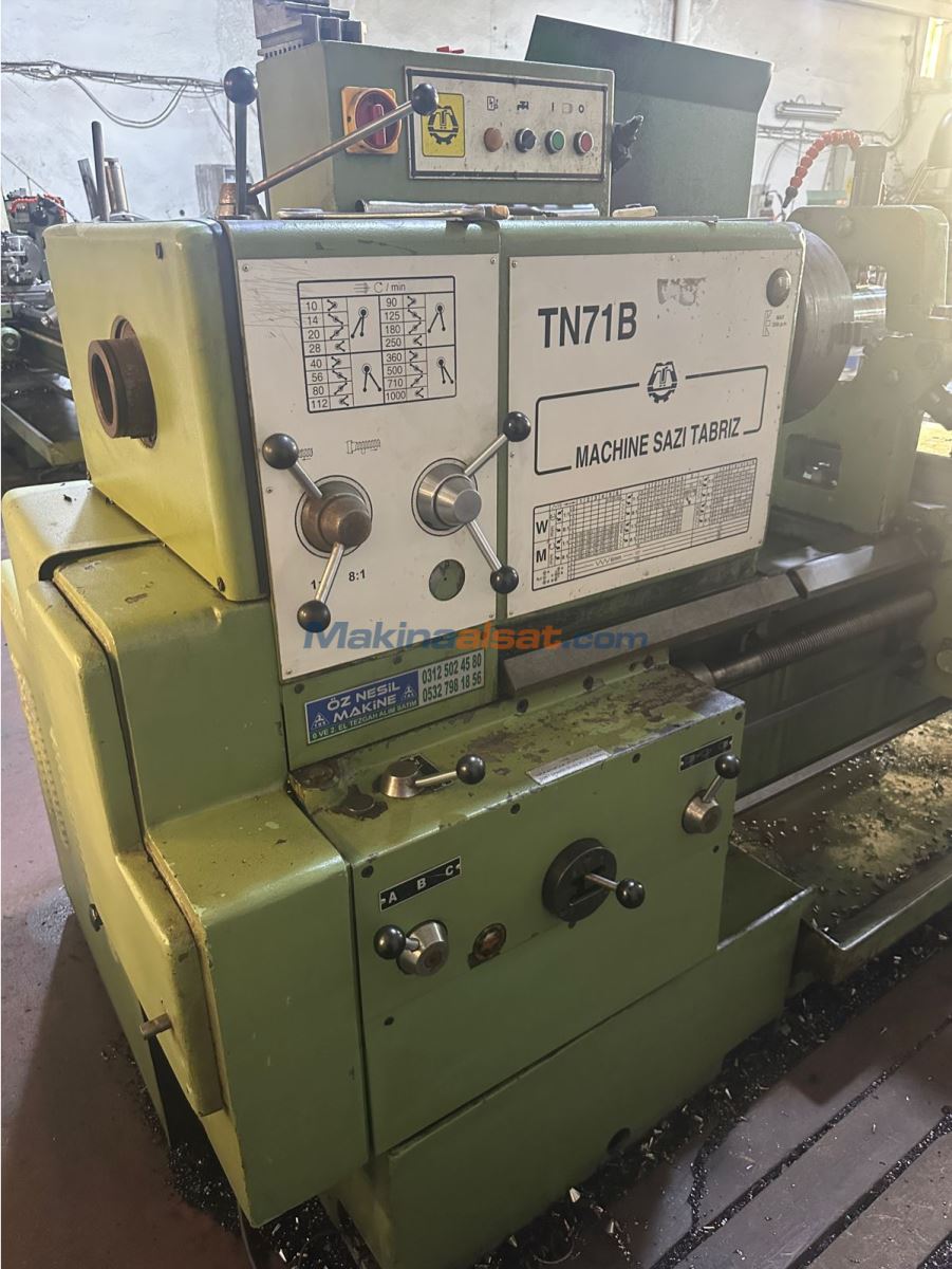 TN 71-4 Metre İran Tos Torna Used Centre Lathe machine for sale