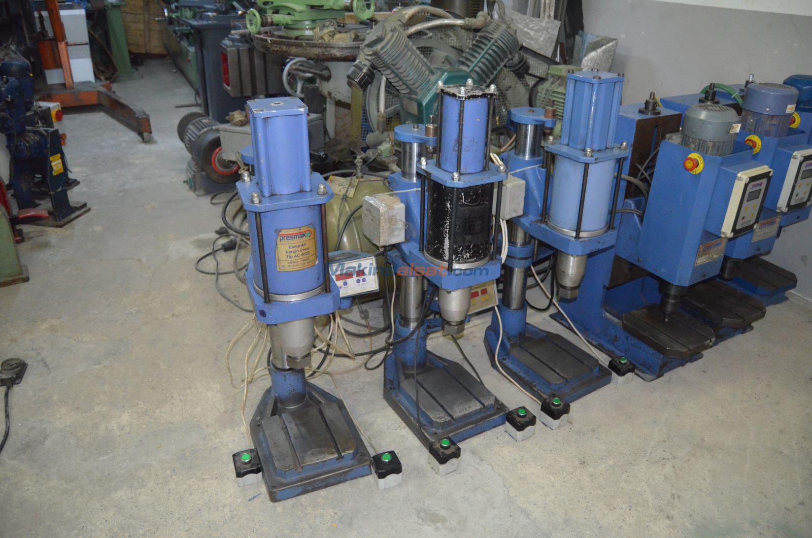 Satılık ikinci el AC6000 ELEKTRİKLİ PERÇİN PRESİ Perçin Makinası makinesi