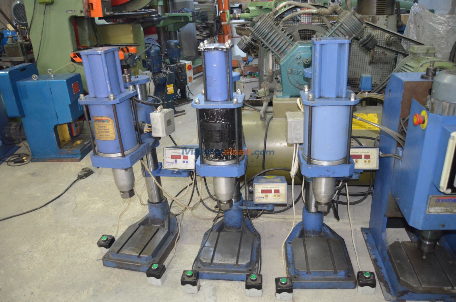 Satılık ikinci el AC6000 ELEKTRİKLİ PERÇİN PRESİ Perçin Makinası makinesi