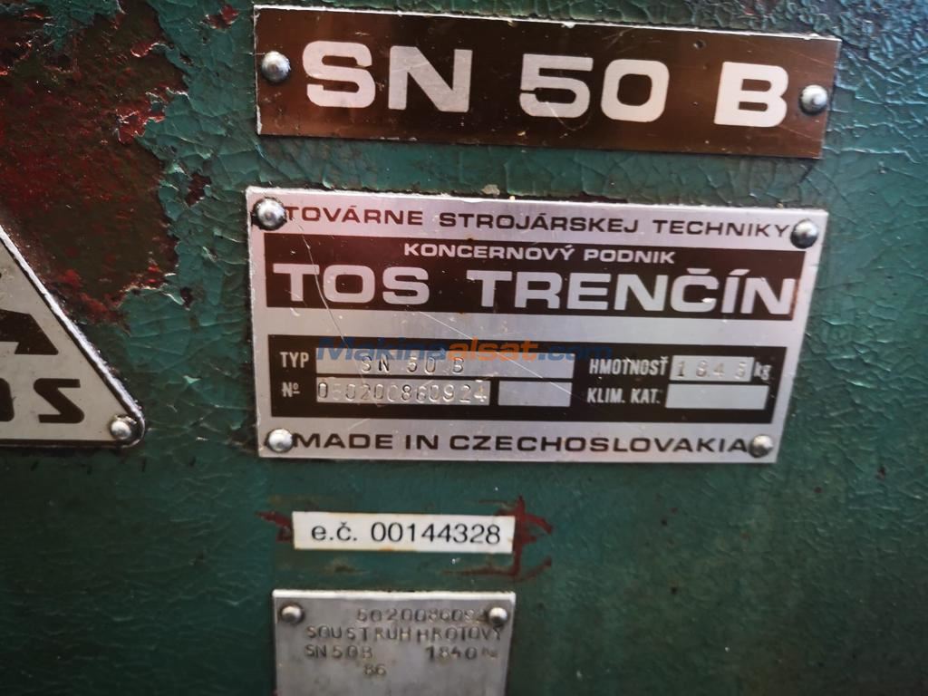 TOS SN 50-B 2 METRE TORNA Used Centre Lathe machine for sale
