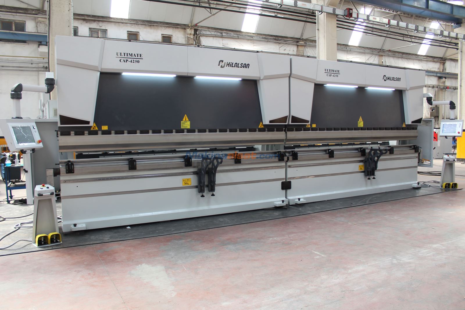 HİLALSAN 8 METRE 500 TON CNC TANDEM ABKANT PRES Used Press Brakes ...