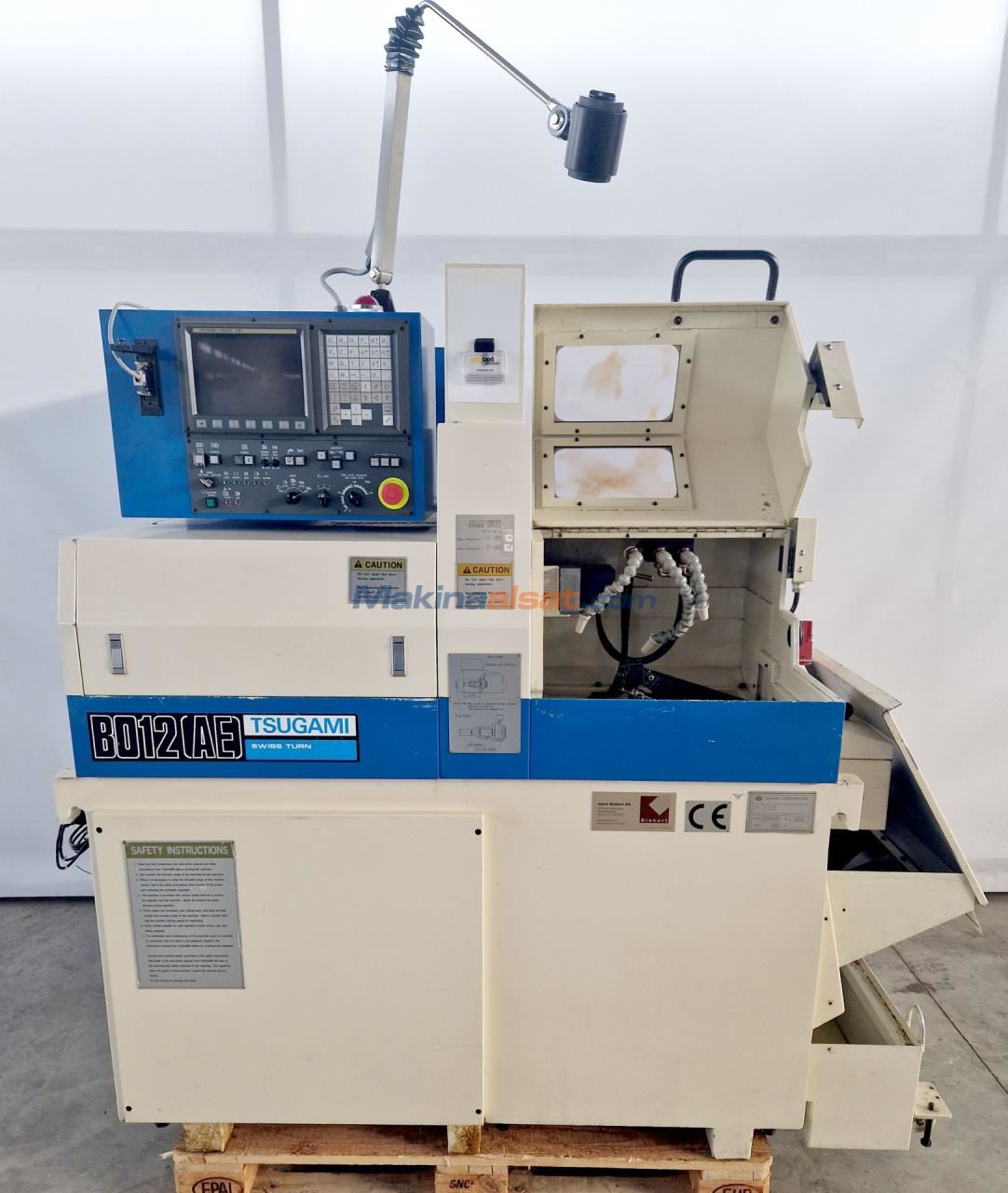 TSUGAMI B012 AE CNC Otomat Torna Used Cnc Sliding Head Lathe machine ...