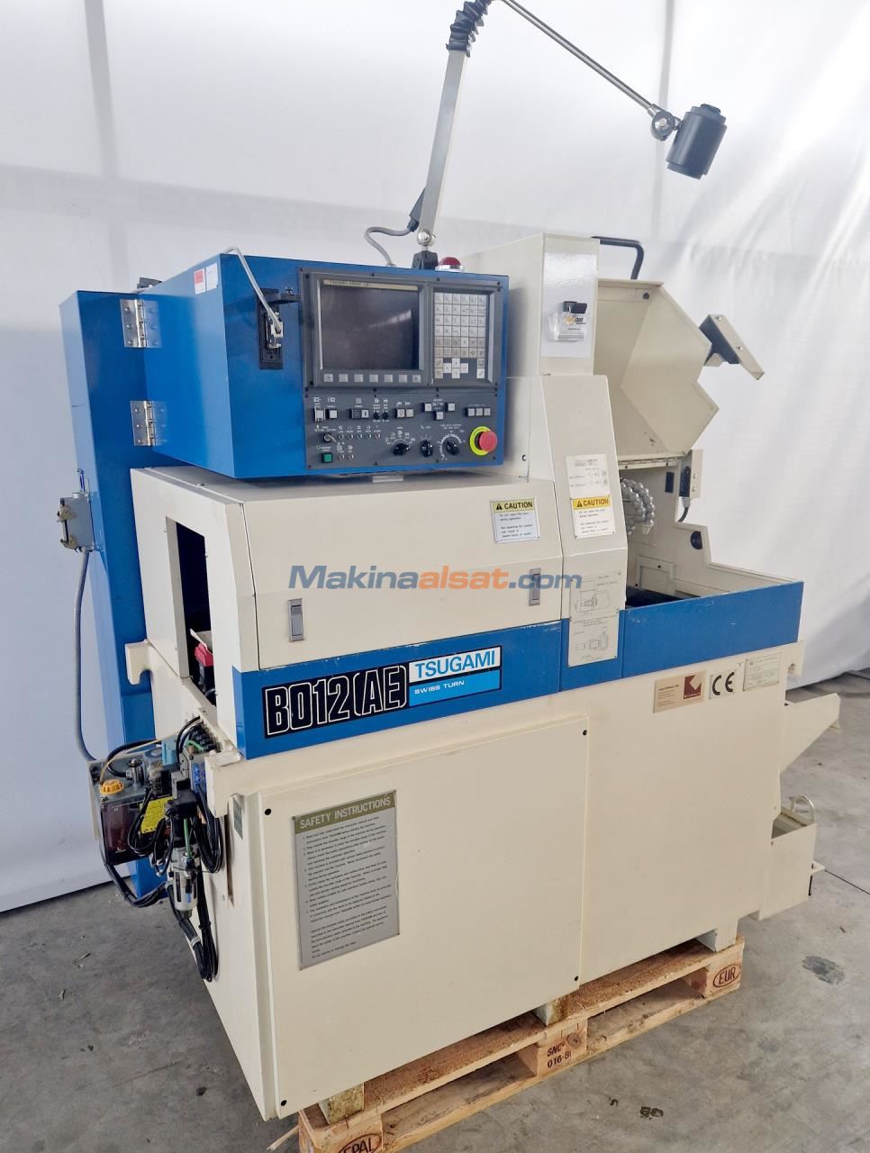 TSUGAMI B012 AE CNC Otomat Torna Used Cnc Sliding Head Lathe machine ...