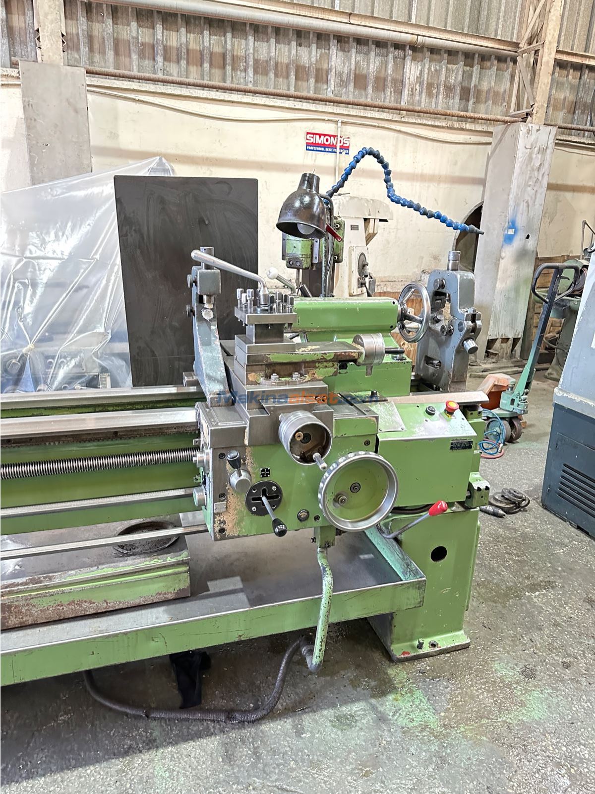 SN 50 Trens Slovakya 2 Metre Torna Used Centre Lathe machine for sale