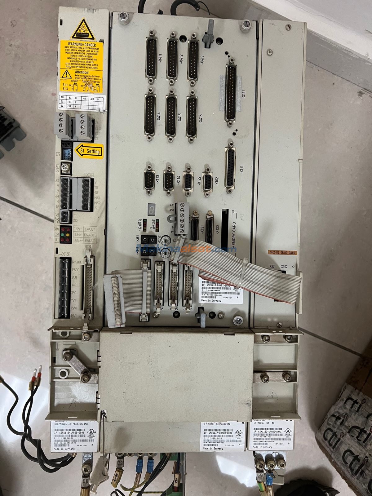SIEMENS SINUMERIK 810D 6FC5447-0AA00-0AA1 + CPU 810D KOMPLE Used Cnc ...