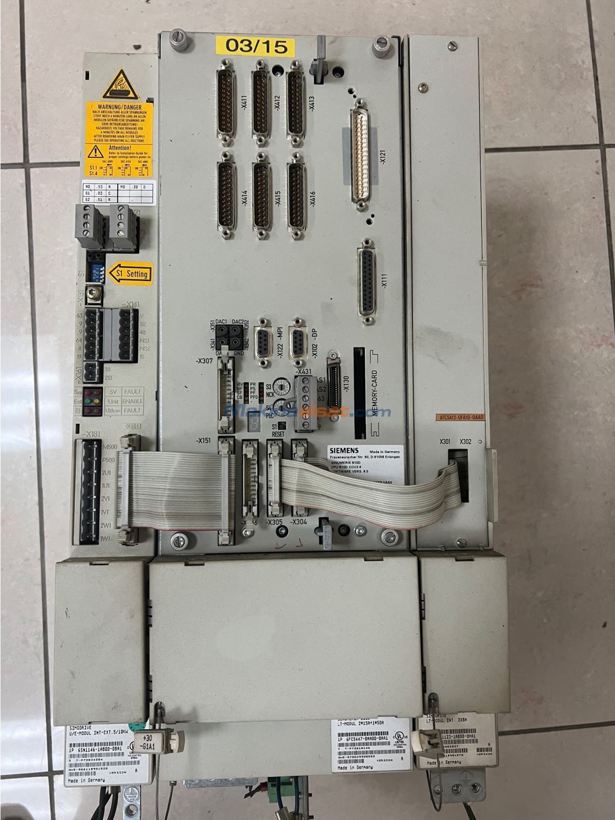 SIEMENS SINUMERIK LT -MODUL 6FC5447-0AA00-0AA1 + 810D CPU CCU3 6FC5410 ...