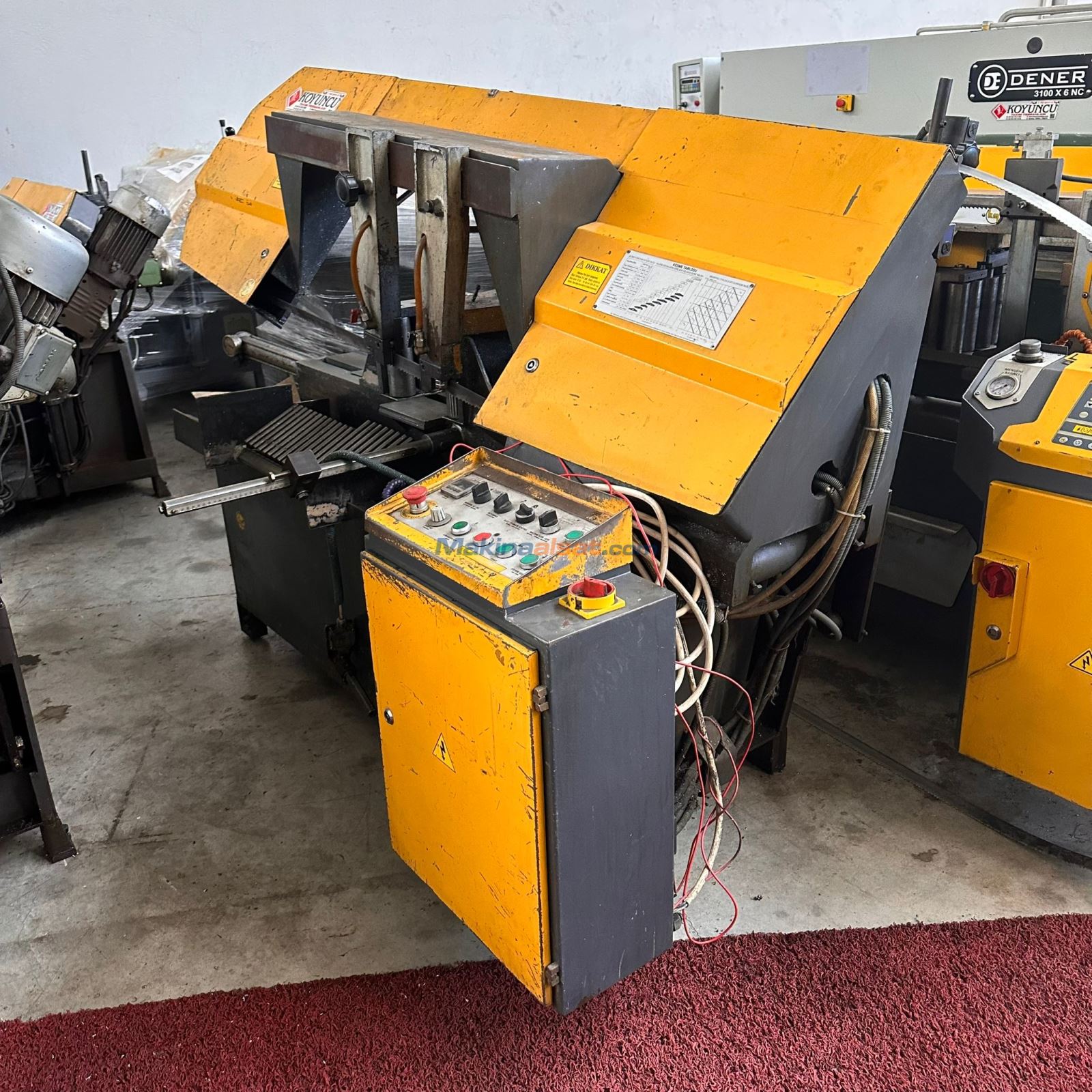 Satılık ikinci el KESMAK MARKA 350 LİK TAM OTOMATİK ŞERİT TESTERE Şerit ...