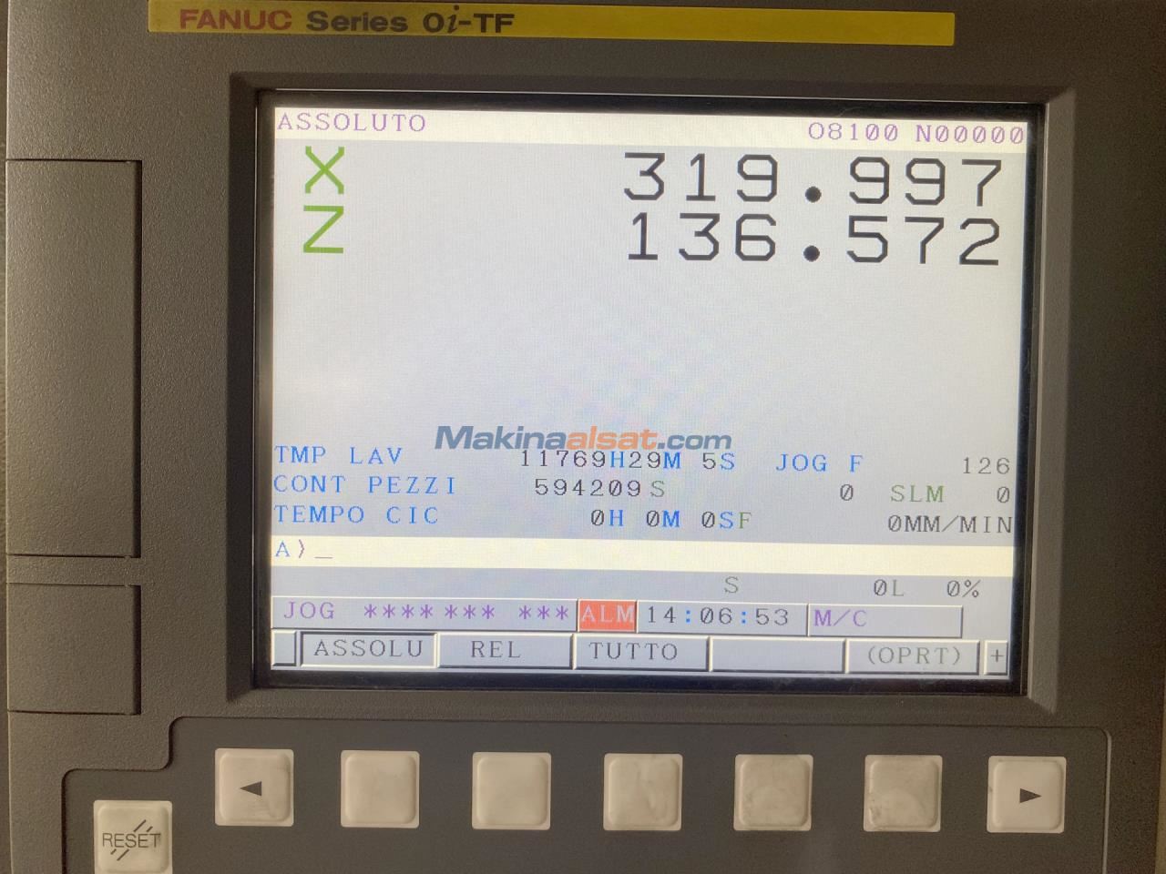 Satılık ikinci el TAKISAWA TCC 2100G L3 CNC Torna CNC Torna makinesi