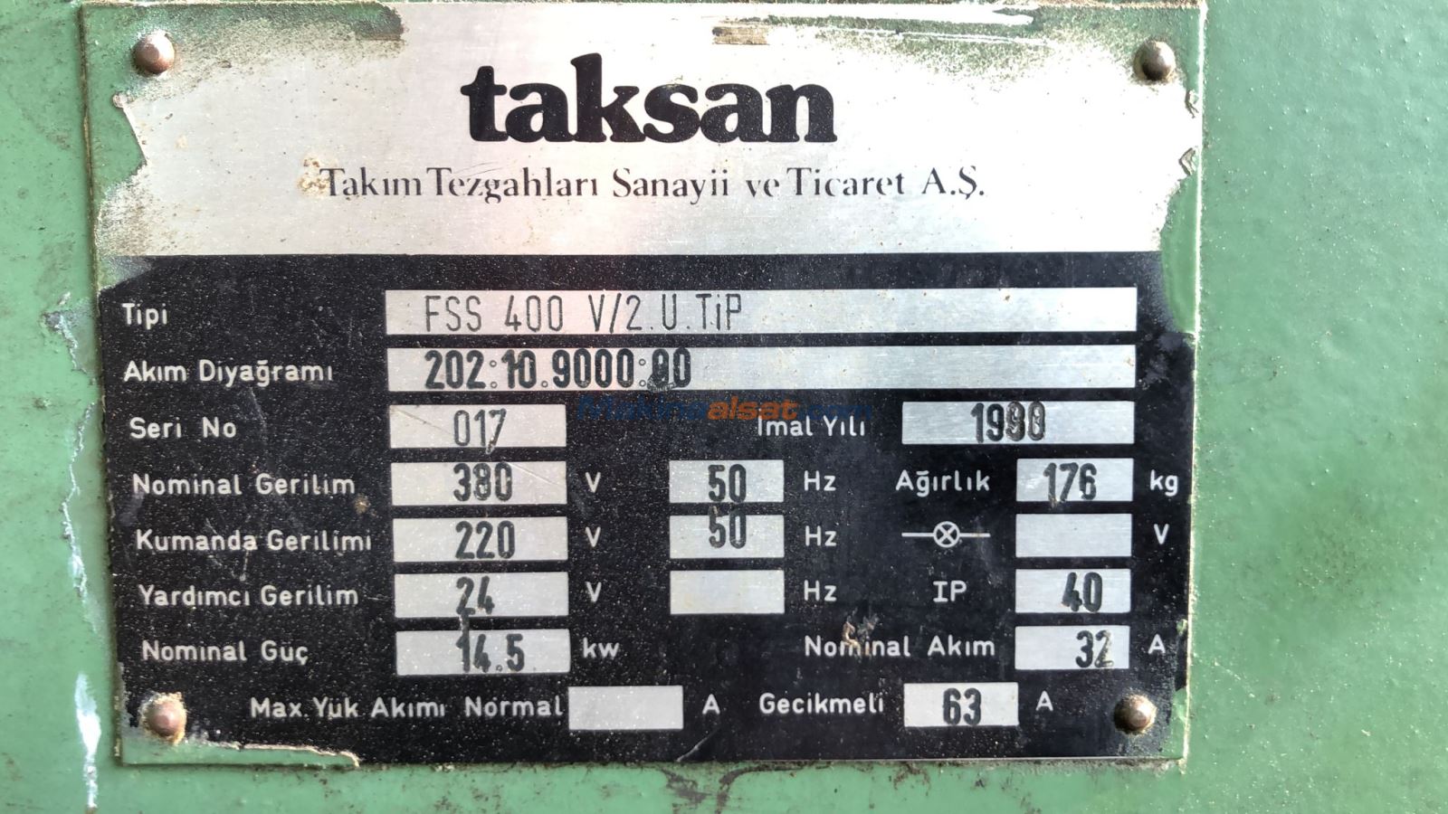 TAKSAN FREZE Used Bed Type Milling Machine machine for sale