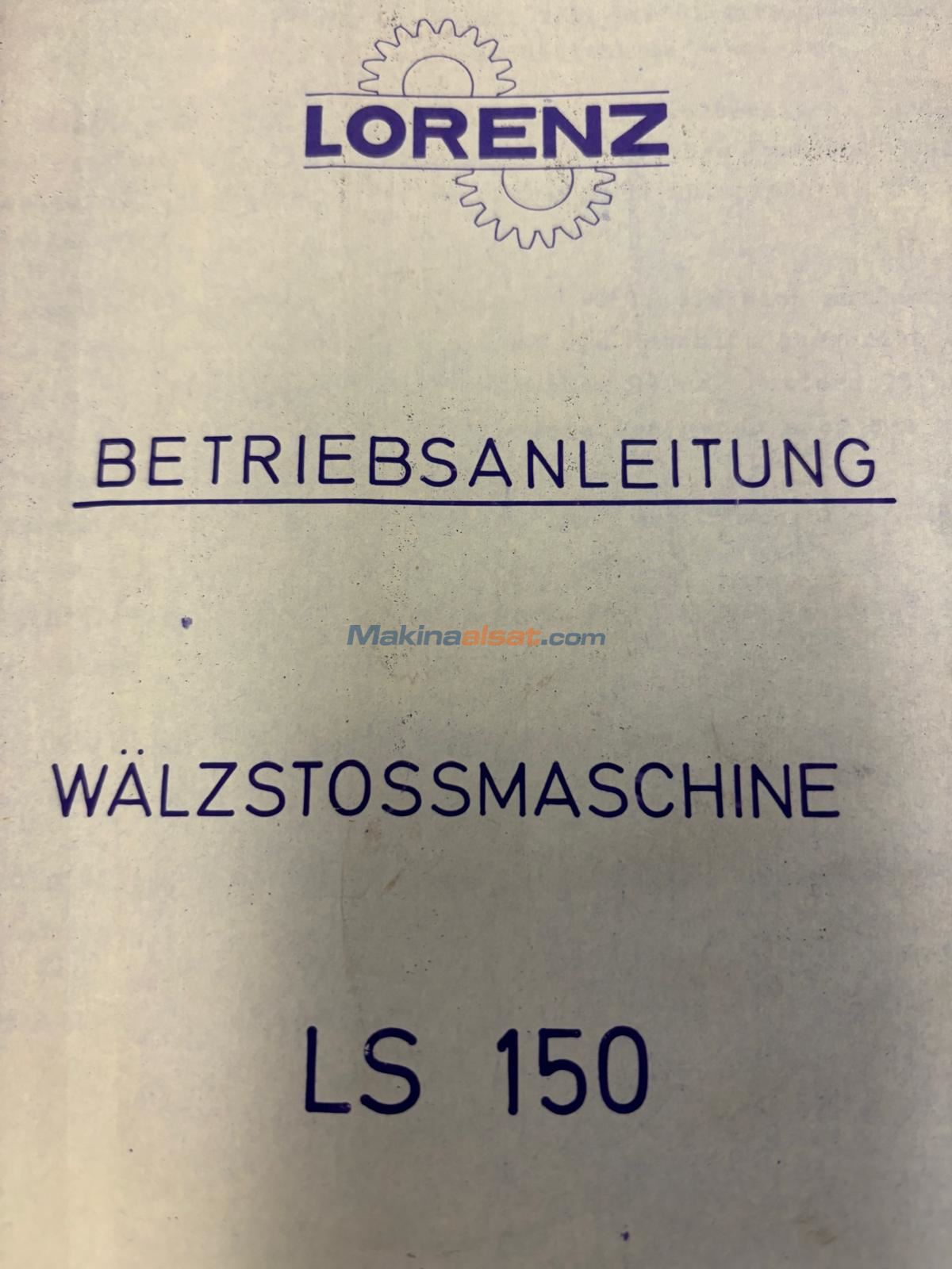 LORENZ LS150 CNC FELLOW DİŞLİ AÇMA Used Gear Shaper machine for sale