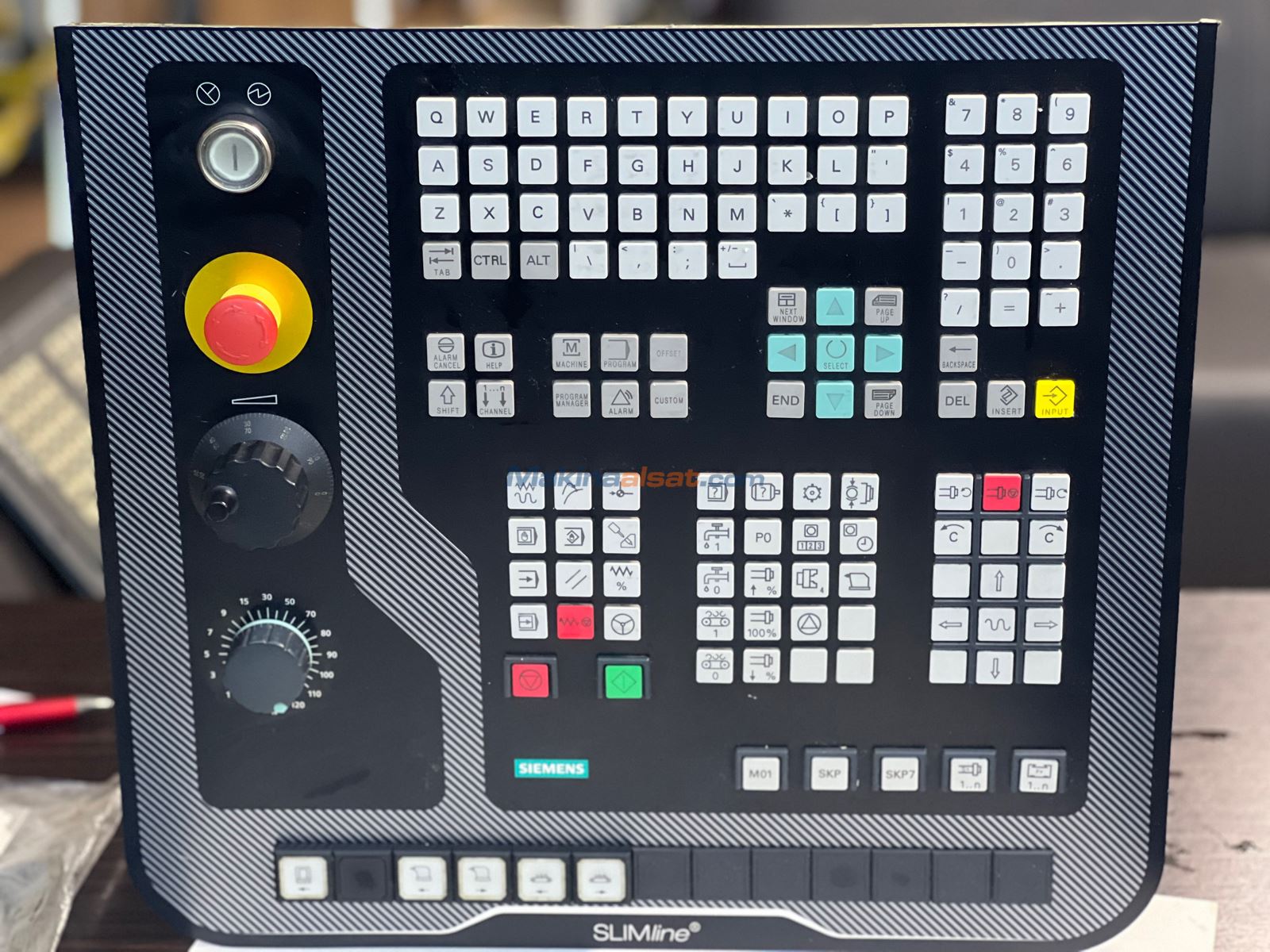 SIEMENS 6FC5303-0AF50-3DA0 SINUMERIK MCP 434C-M SLIMLINE 3 PIN DMG Used ...