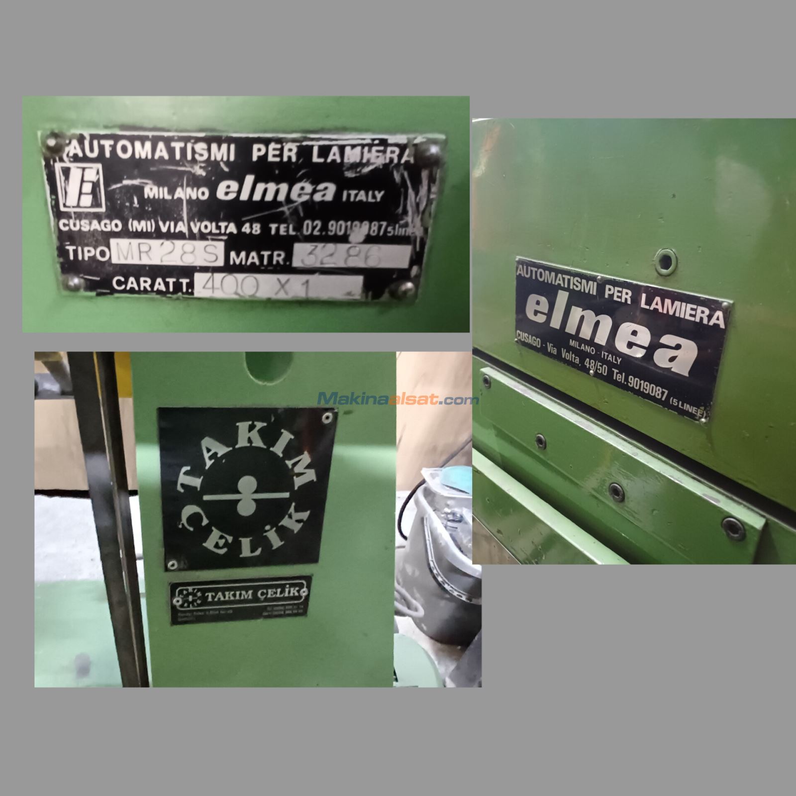 Satılık ikinci el ELMEA MARKA 400 X 1 RULO SAC AÇICI DOĞRULTMA Rulo ...