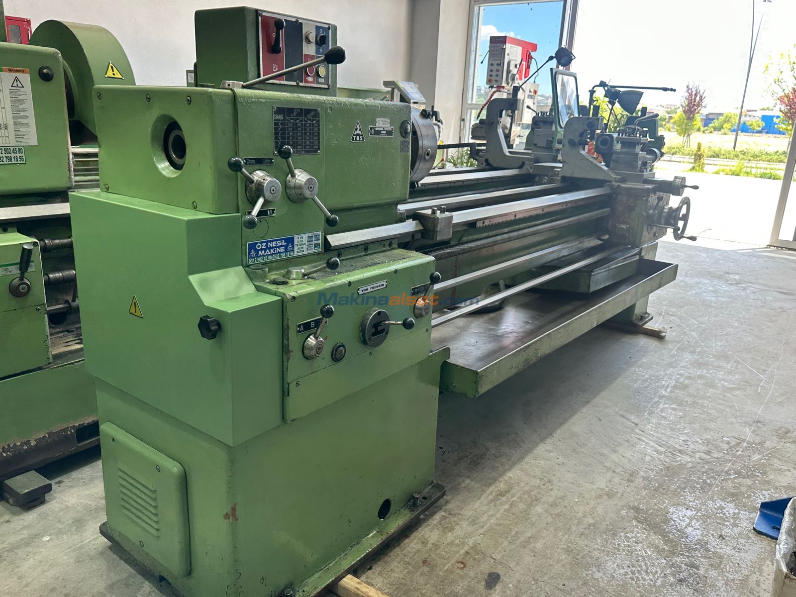 SN 45 Çekoslovak Tos 2 Metre Torna Used Centre Lathe machine for sale