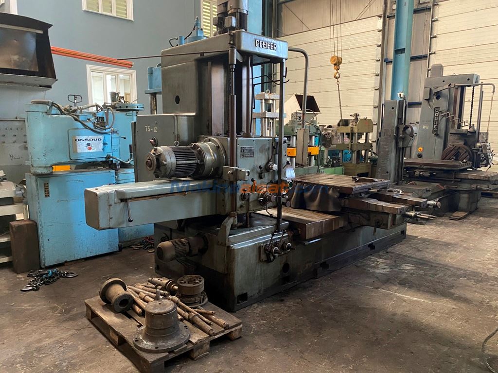 PFEIFER 80 LİK 1200 x 1000 BORWERK Used Table Type & Floor Type Borer ...