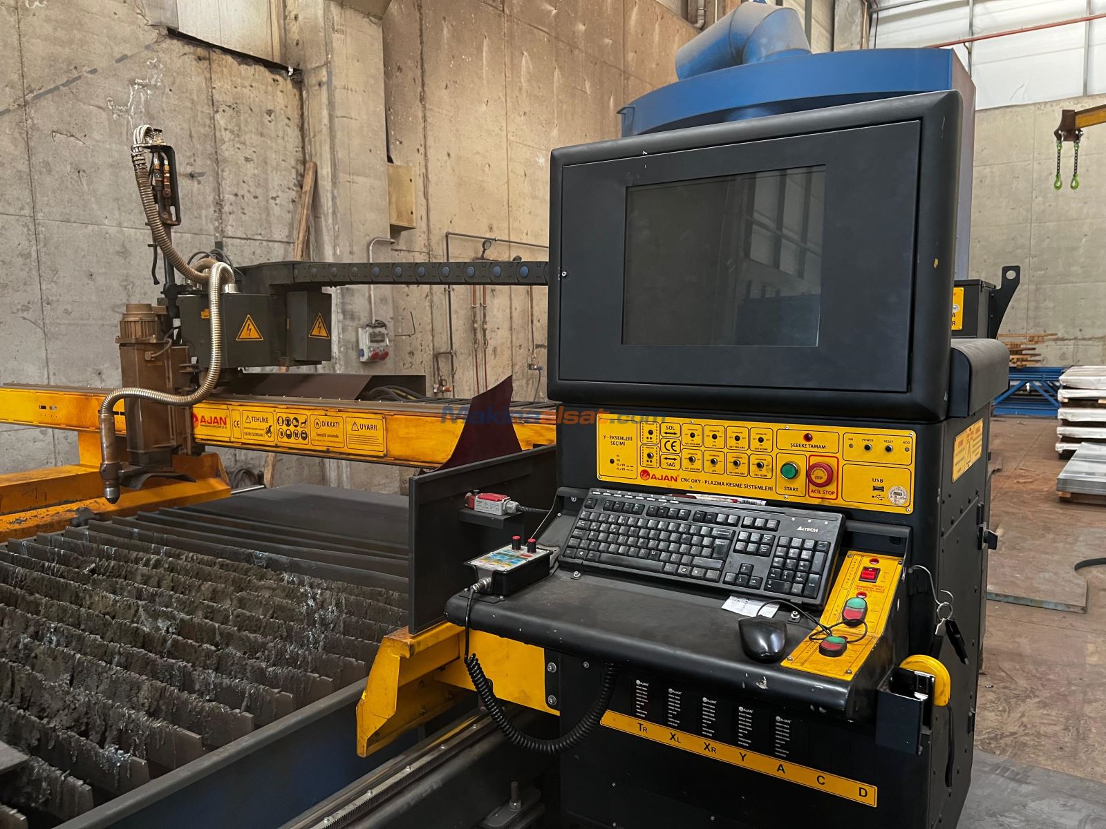 AJAN 2 x 12 METRE CNC PLAZMA Used Plasma & Gas Cutting Machines machine ...