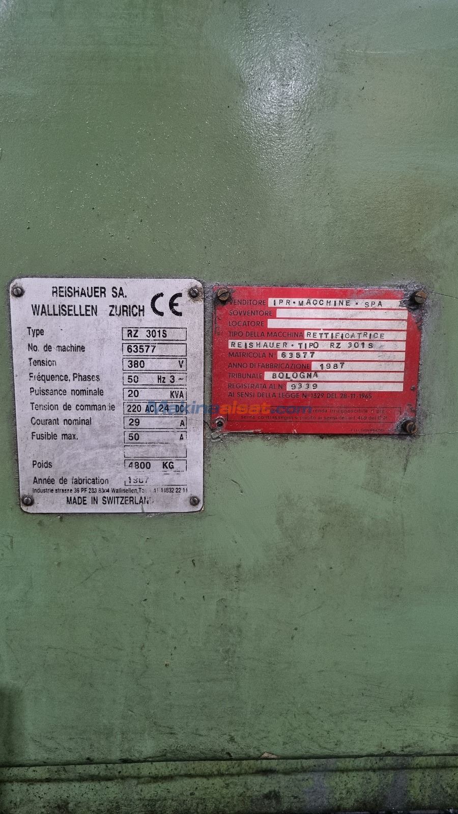 Satılık ikinci el CNC RZ301S REİSHAUER DİŞLİ TAŞLAMA Dişli / Profil ...