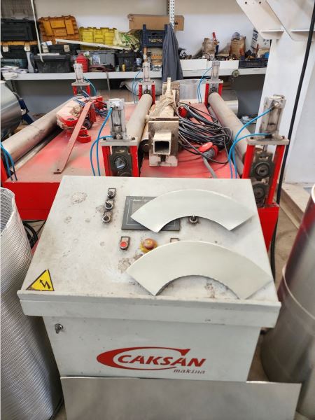 Satılık ikinci el Caksan 1500x2mm 8 Tonluk Hidrolik Rulo Açıcı Rulo ...
