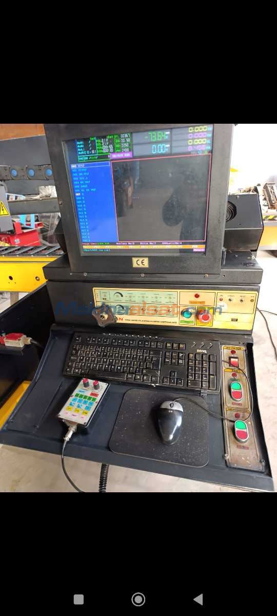 AJAN CNC 260 AMP./Q XY OKSİJEN +BORU KESME Used Plasma & Gas Cutting ...