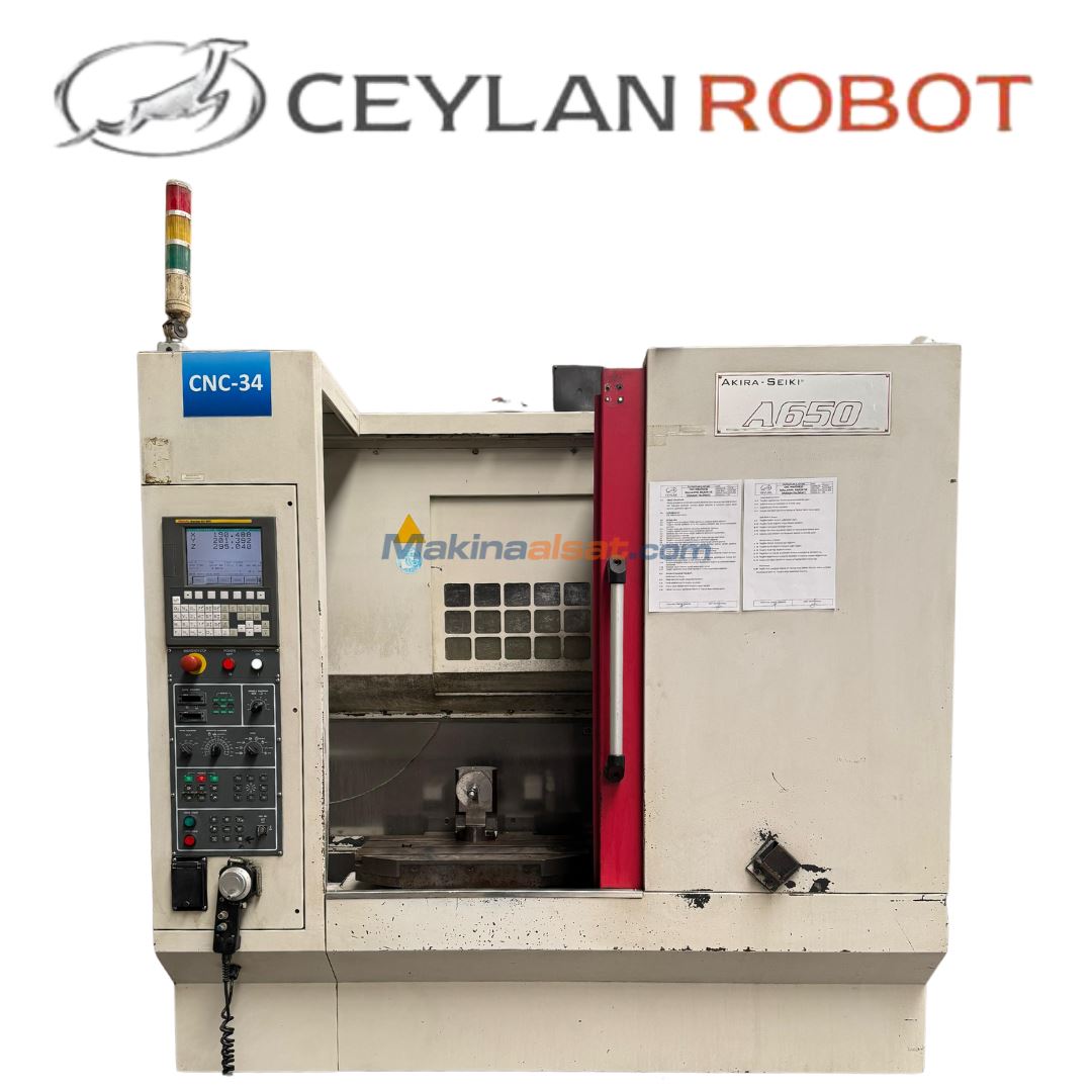Satılık ikinci el Akira Seiki A650 Dikey İşleme Merkezi CNC Dik İşlem ...