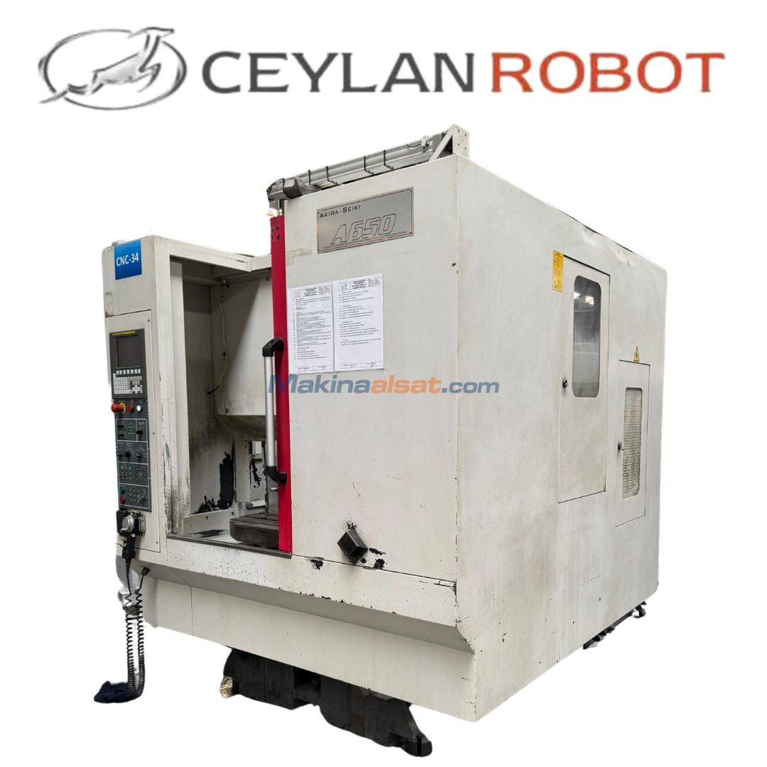 Satılık ikinci el Akira Seiki A650 Dikey İşleme Merkezi CNC Dik İşlem ...