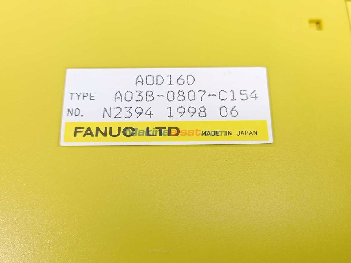 Satılık ikinci el FANUC I/O MOLDULE A03B-0807-C154 Diğer makinesi
