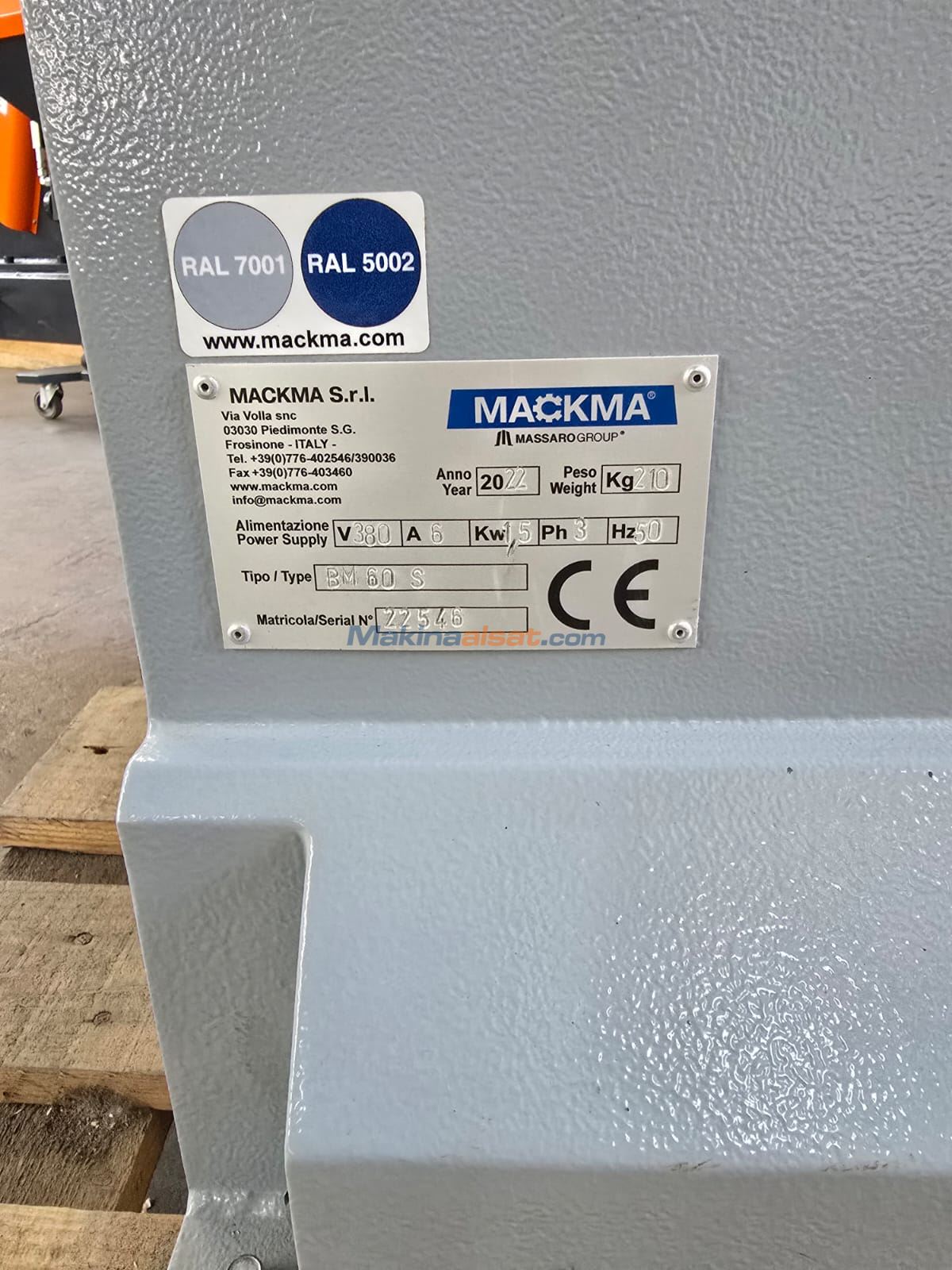 Satılık ikinci el MACKMA 60 NC BORU BÜKME Boru Bükme makinesi