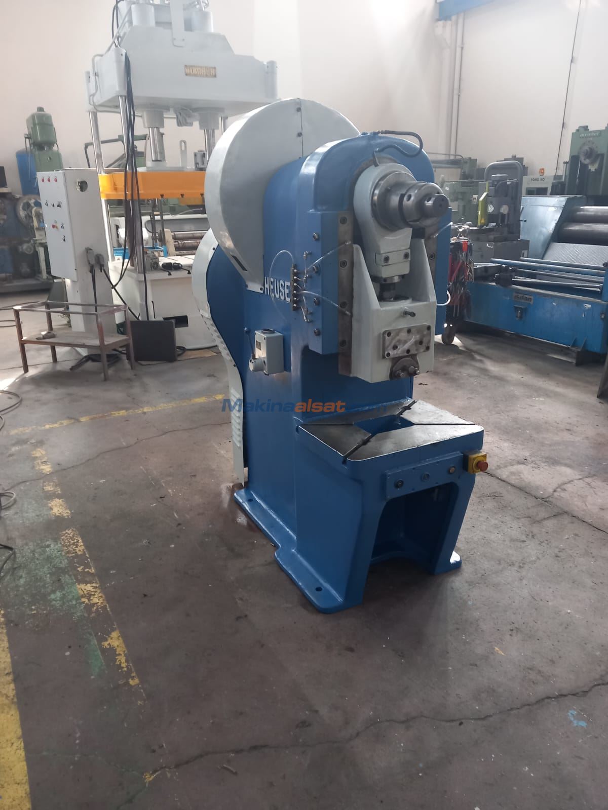 HEUSER MARKA 60 TON HAVA KAVRAMALI EKSANTRİK PRES Used Eccentric ...