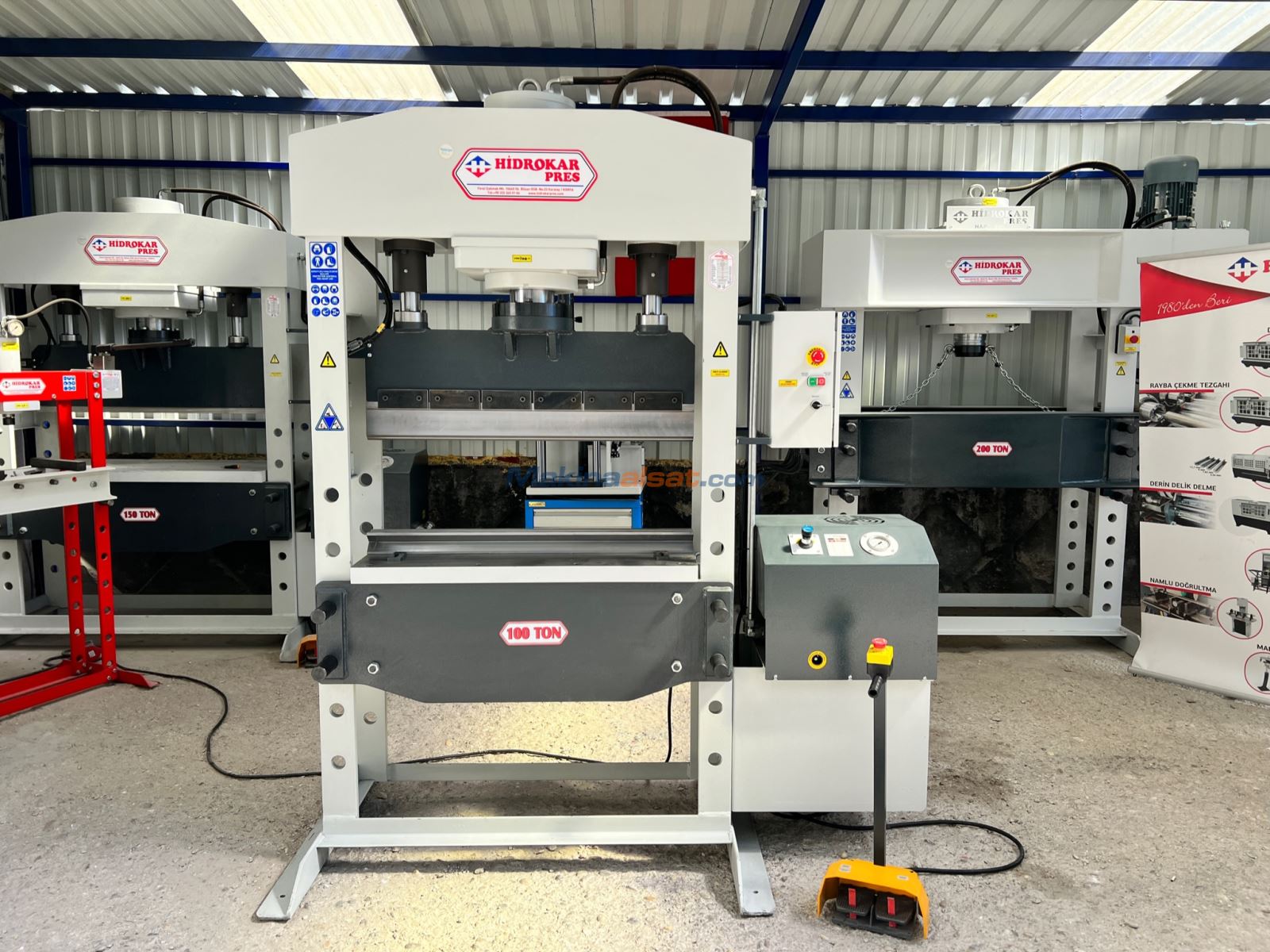 HİDROKAR PRES SAÇ BÜKME PRESİ ABKANT Used Hydraulic Tryout Press ...