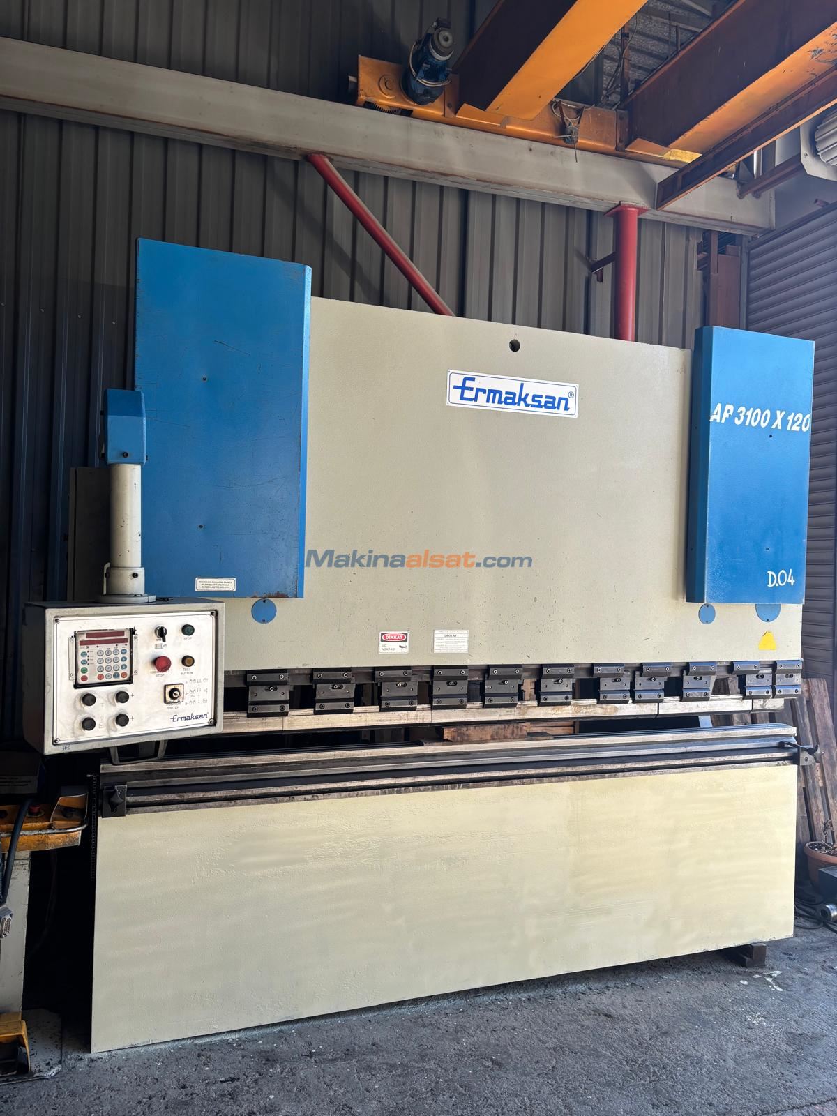Satılık ikinci el 3100 X 120 TON ERMAKSAN ABKANT PRES Abkant Pres makinesi
