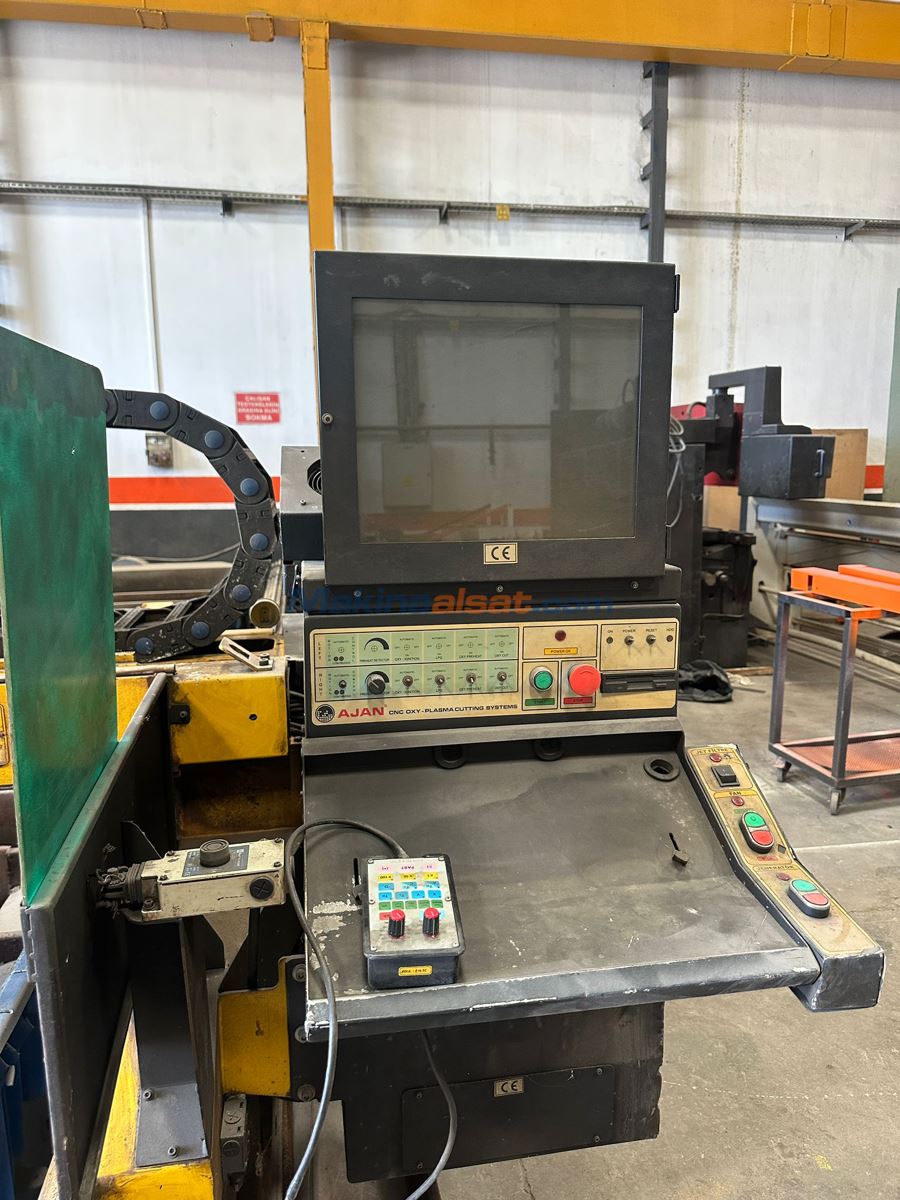 AJAN CNC 2000 x 6000 MM OKSİJEN PLAZMA KESİM Used Plasma & Gas Cutting ...