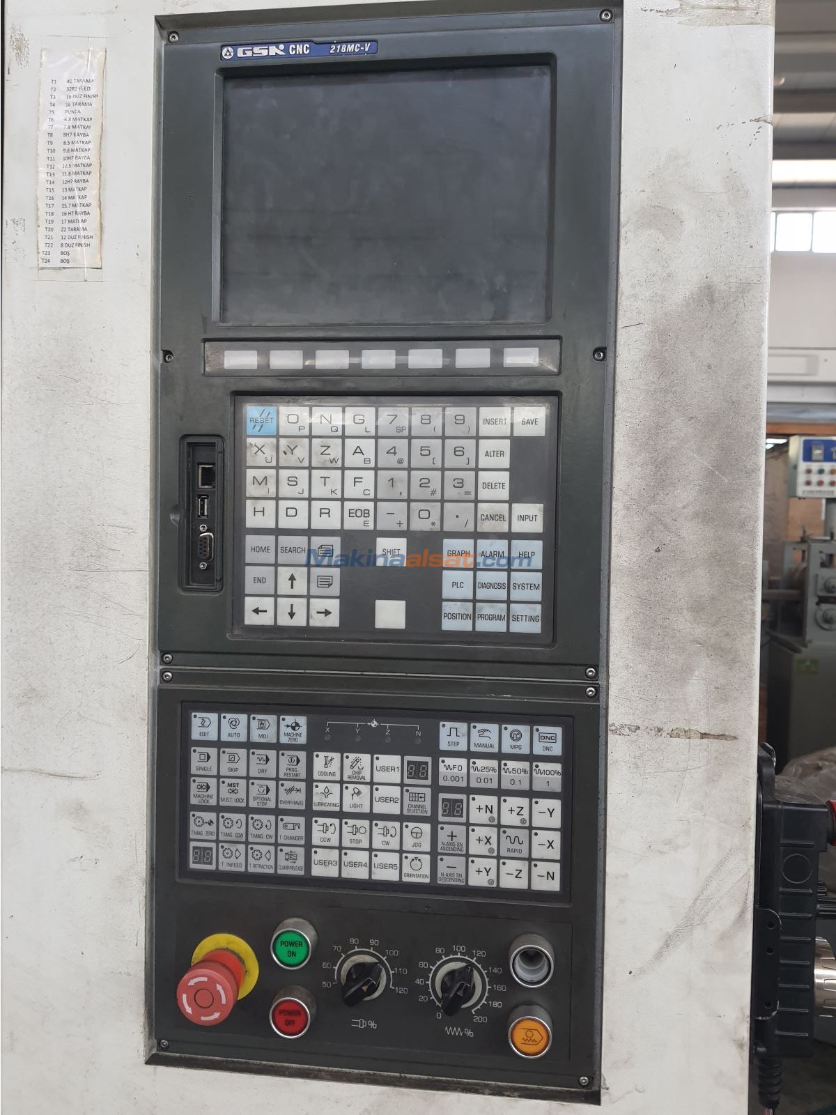 Satılık ikinci el Preminer V7L Cnc Dik İşleme Merkezi CNC Dik İşlem ...