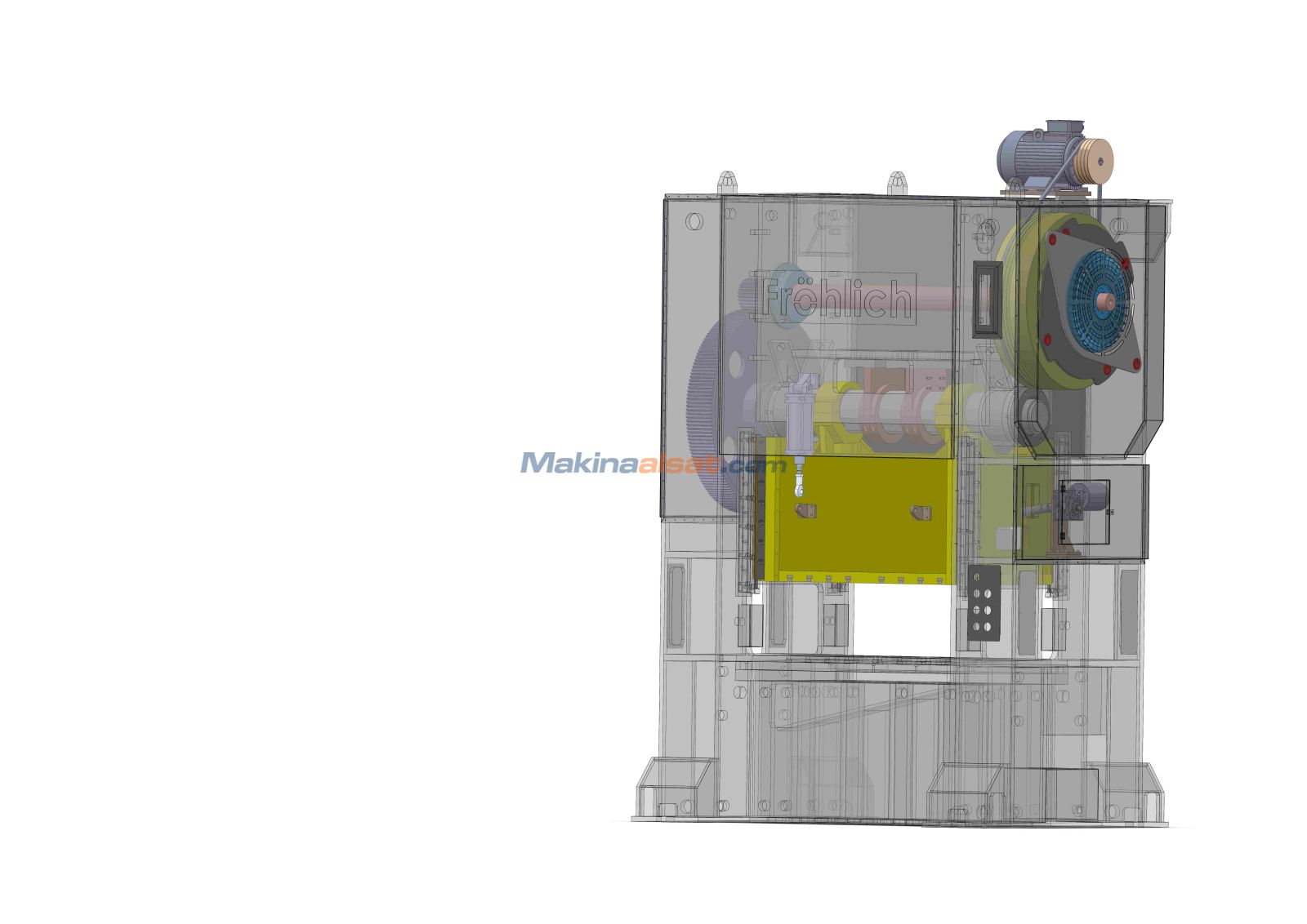 Satılık ikinci el Fröhlich H Tipi 250 Ton Eksantrik Pres Eksantrik ...