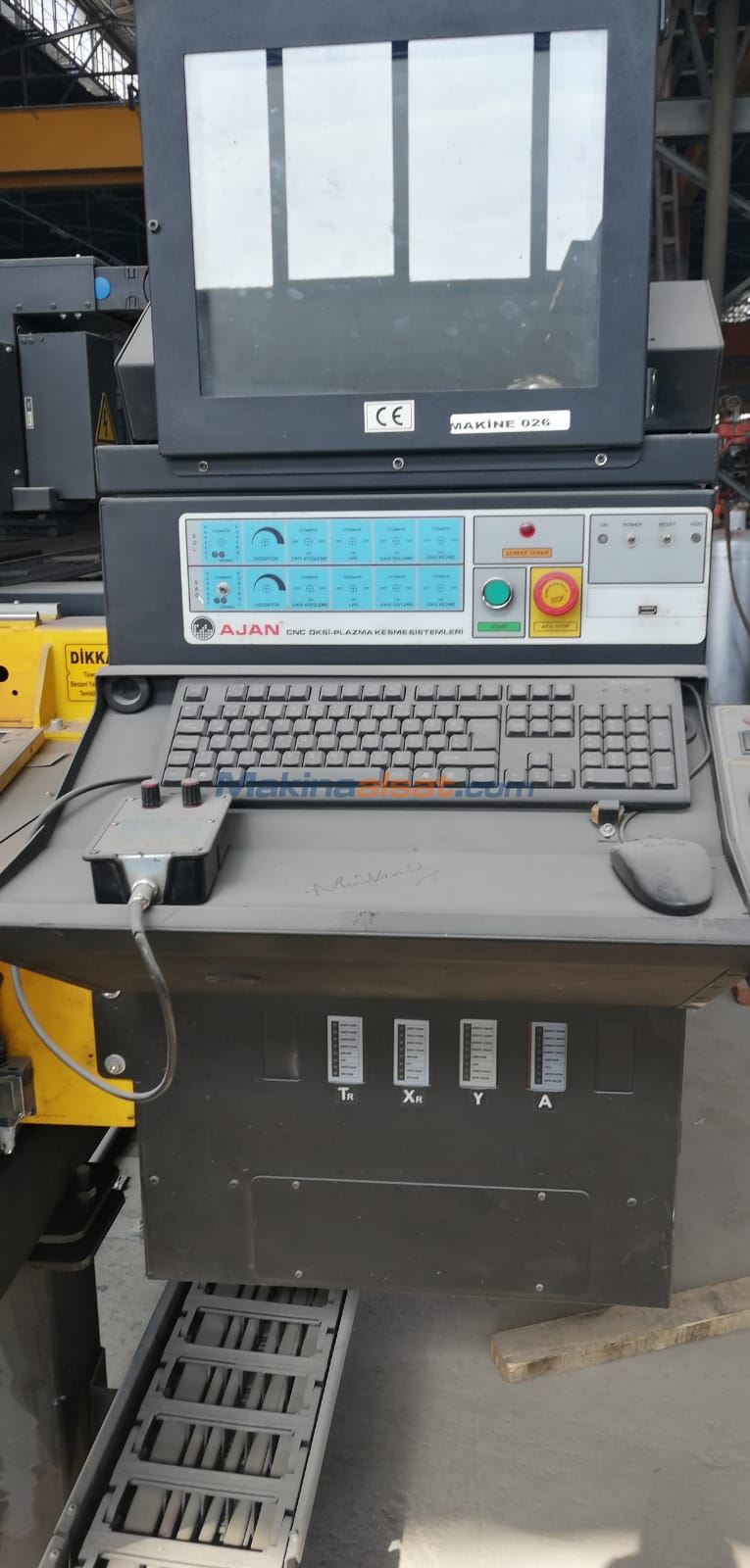 AJAN CNC 3000 X 12000 2014 MODEL BORU KESME Used Plasma & Gas Cutting ...