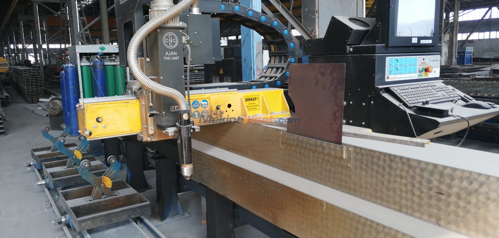 AJAN CNC 3000 X 12000 2014 MODEL BORU KESME Used Plasma & Gas Cutting ...