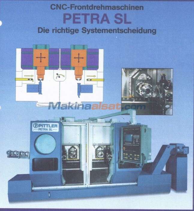 PİTTLER PETRA SL 2 - 2 CİFT AYNA CİFT TARET CNC TORNA Used Cnc Lathe ...