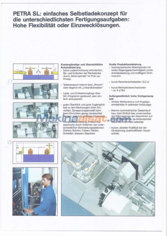 PİTTLER PETRA SL 2 - 2 CİFT AYNA CİFT TARET CNC TORNA Used Cnc Lathe ...